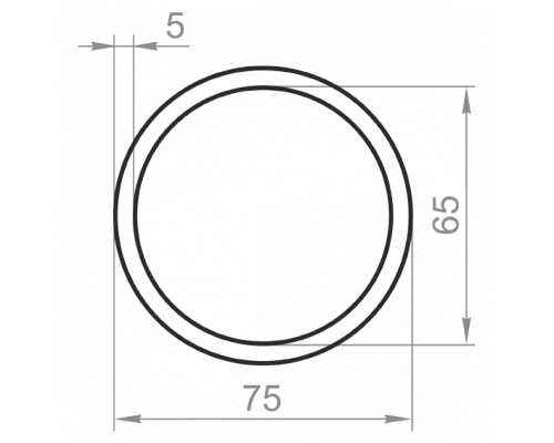 Round aluminum pipe 75x5 without coating buy in Ukraine, order round ...